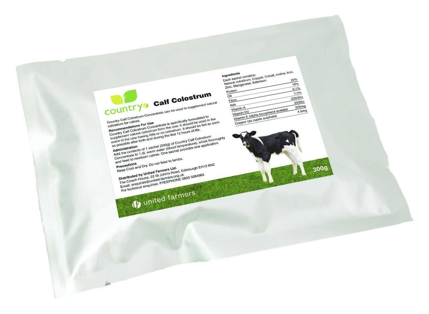 Country Calf Colostrum 300g Sachet - BATA Ltd