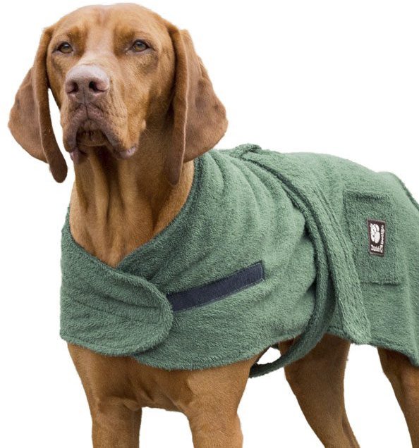 Towelling Dog Robe Green - BATA Ltd