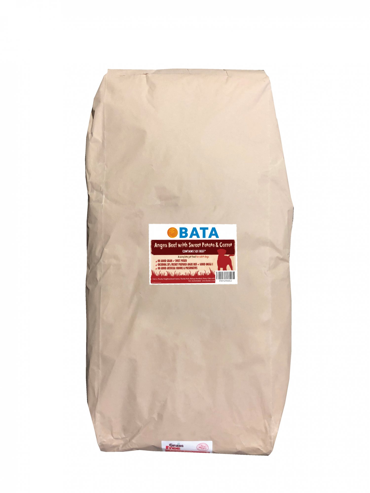 BATA Grainfree Complete Dog Working Angus Beef - 15kg - BATA Ltd