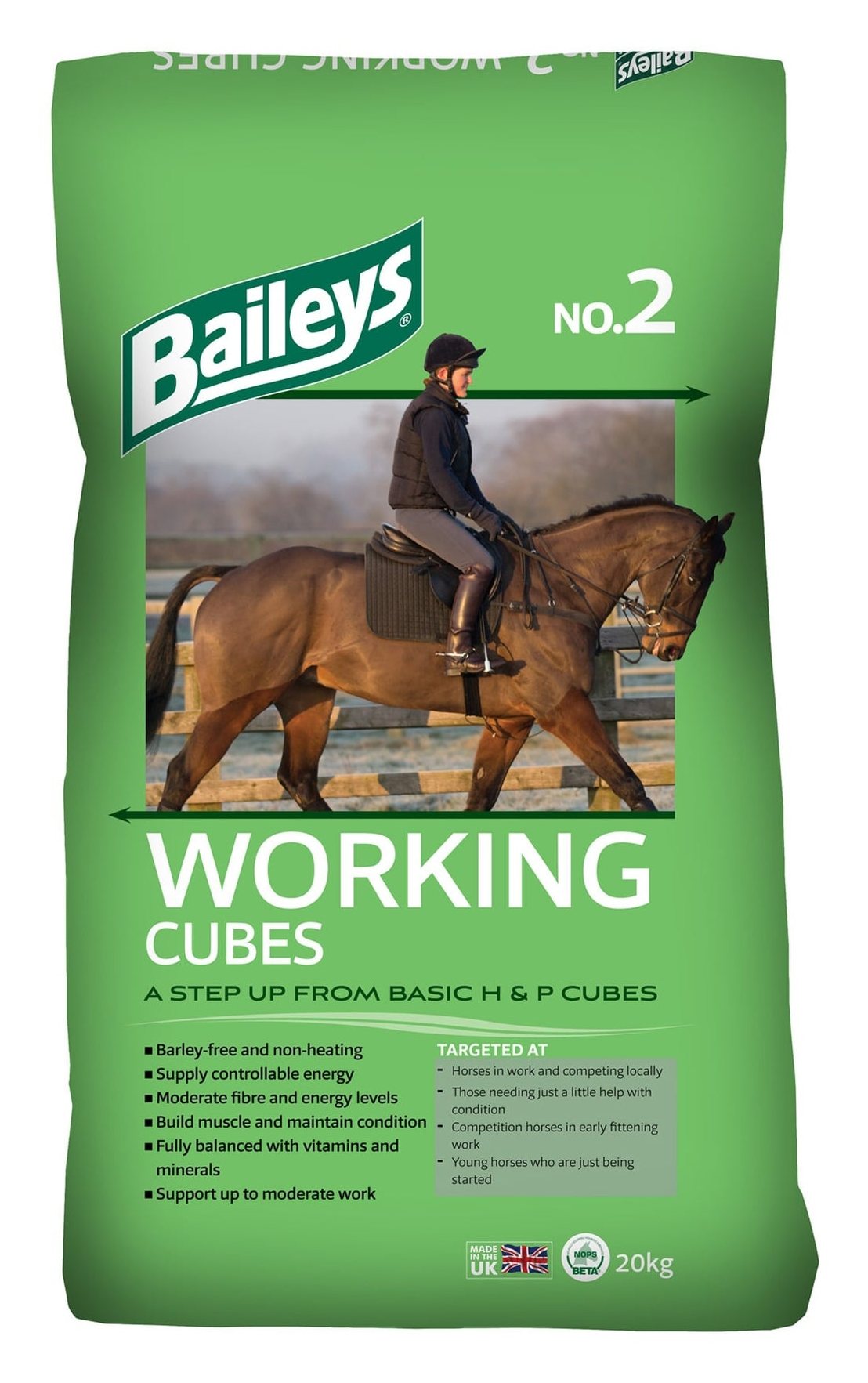 Baileys No. 2 Working Horse & Pony Cubes - 20kg - BATA Ltd