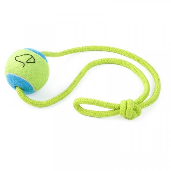 Zoon Pooch 6.5cm Ball On Rope - BATA Ltd