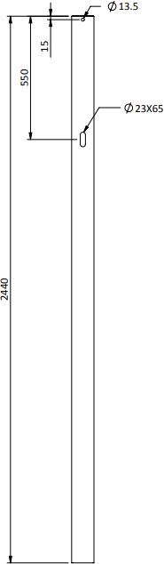 Slam Post To Suit 1525 Premier Gate - 100 X 100 - BATA Ltd