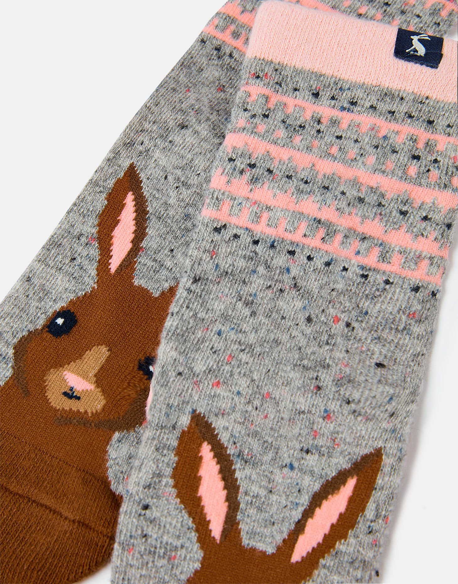 Joules Fluffy Socks - Grey Hare - BATA Ltd