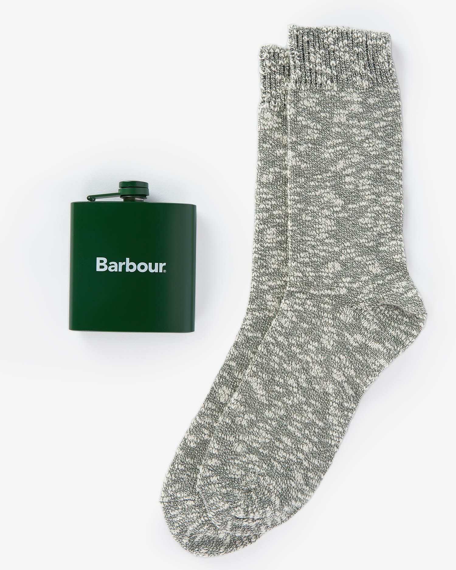 Barbour Hip Flask And Socks Gift Set - BATA Ltd
