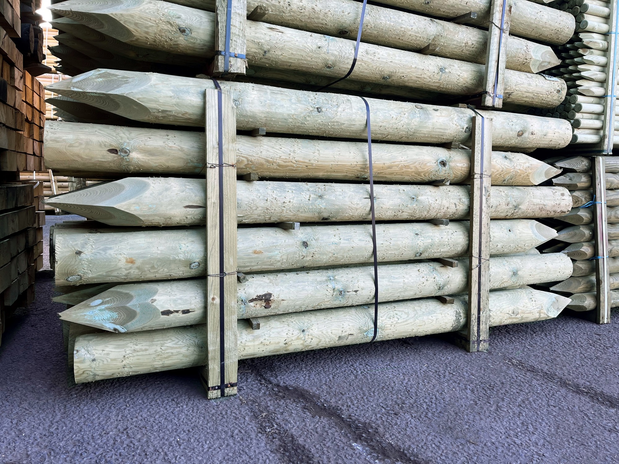 Treated Timber Strainer - 2.4m 150-175mm - BATA Ltd