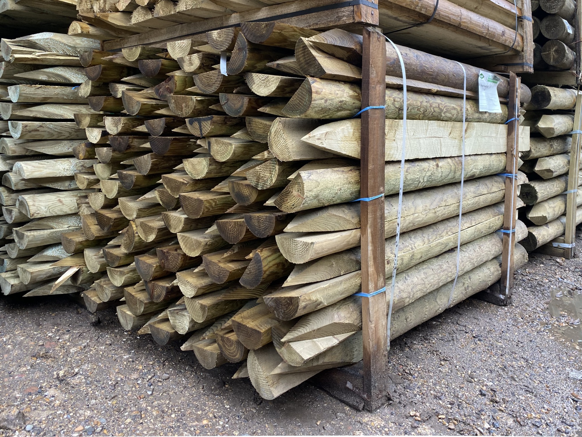 Treated Stake - 1.65m Split (half Round) - BATA Ltd