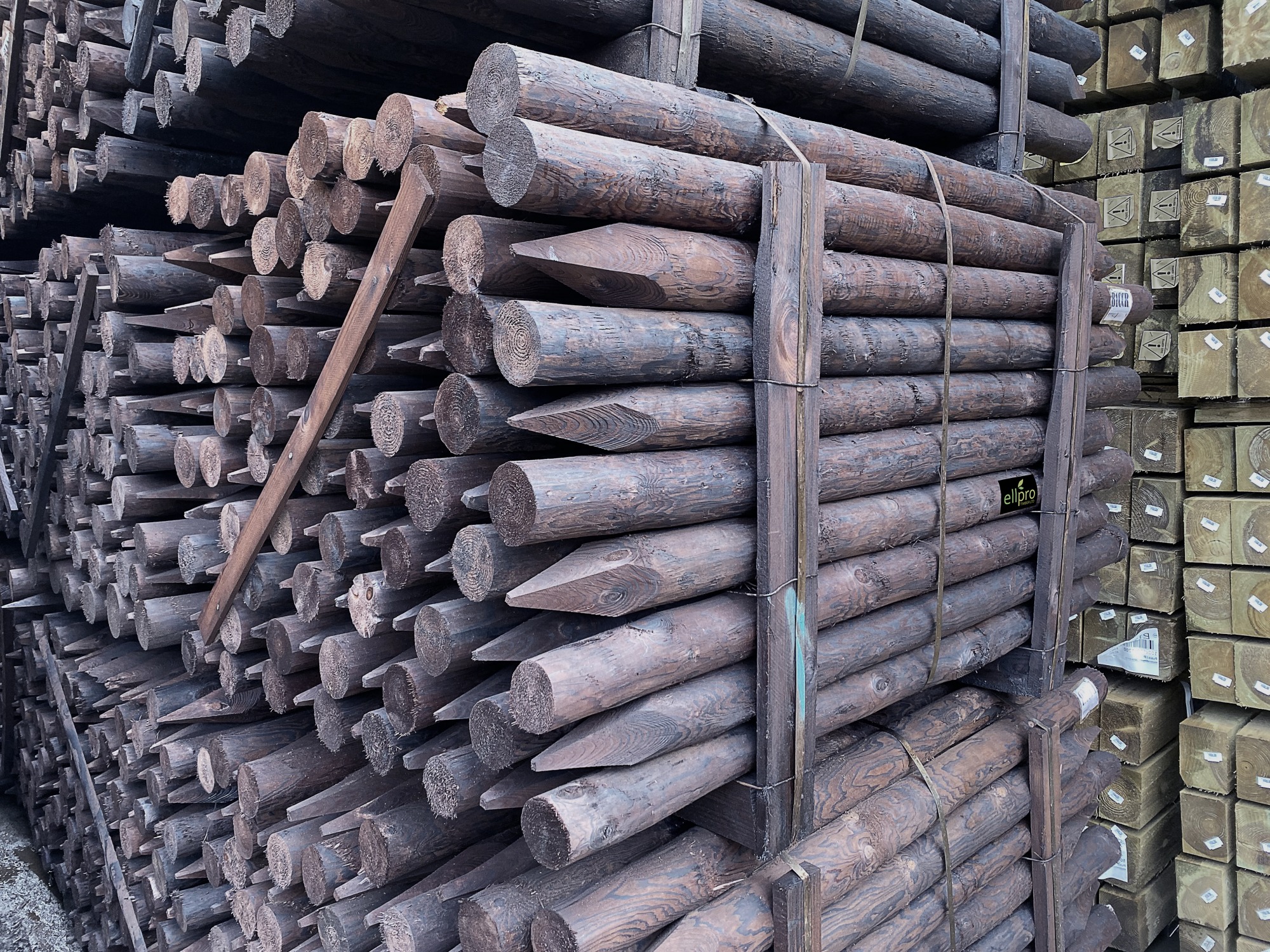 Treated Stake Creosoted - 1.65m X 75-100mm - BATA Ltd