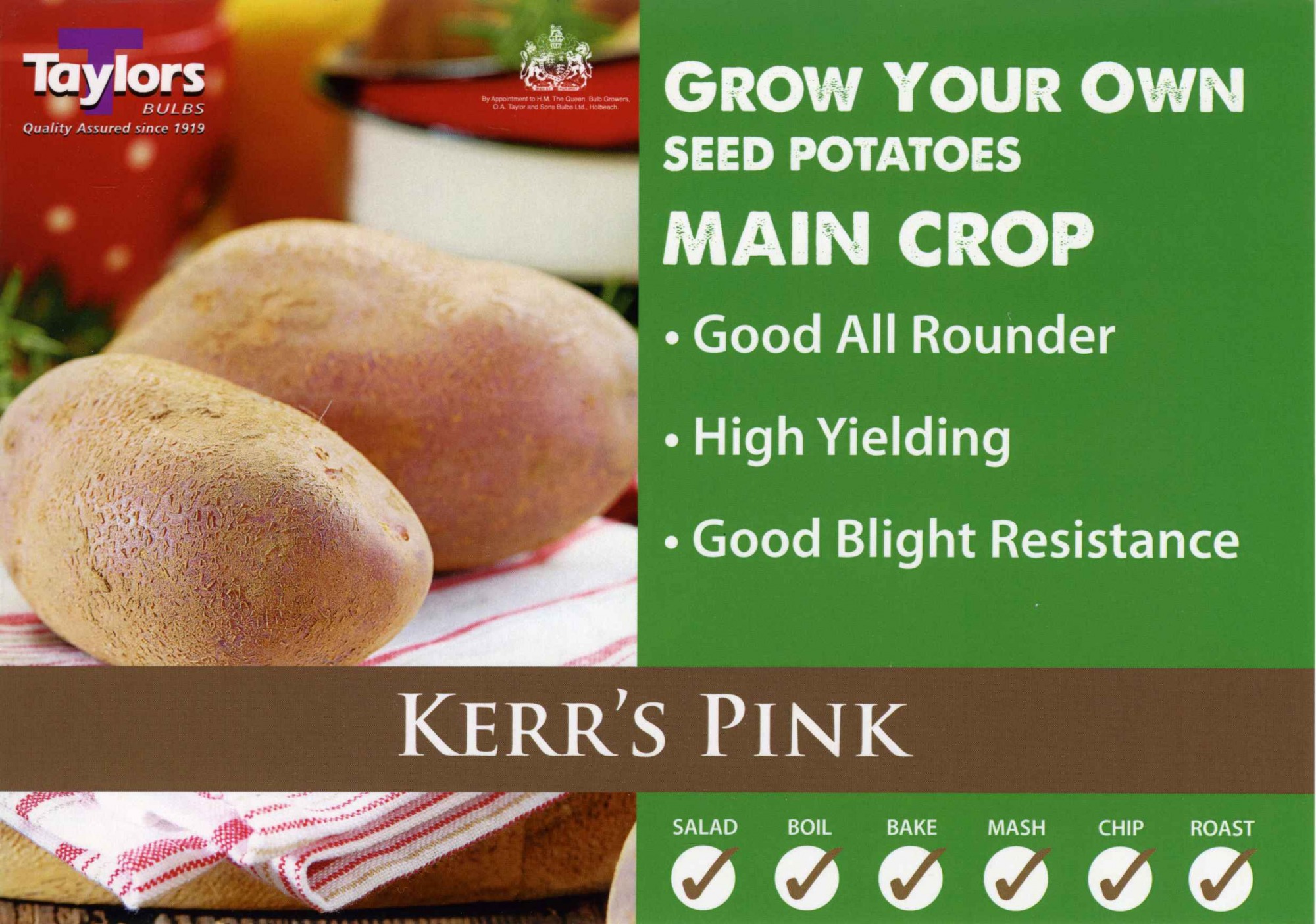 Kerrs Pink Seed Potato - 2kg - BATA Ltd