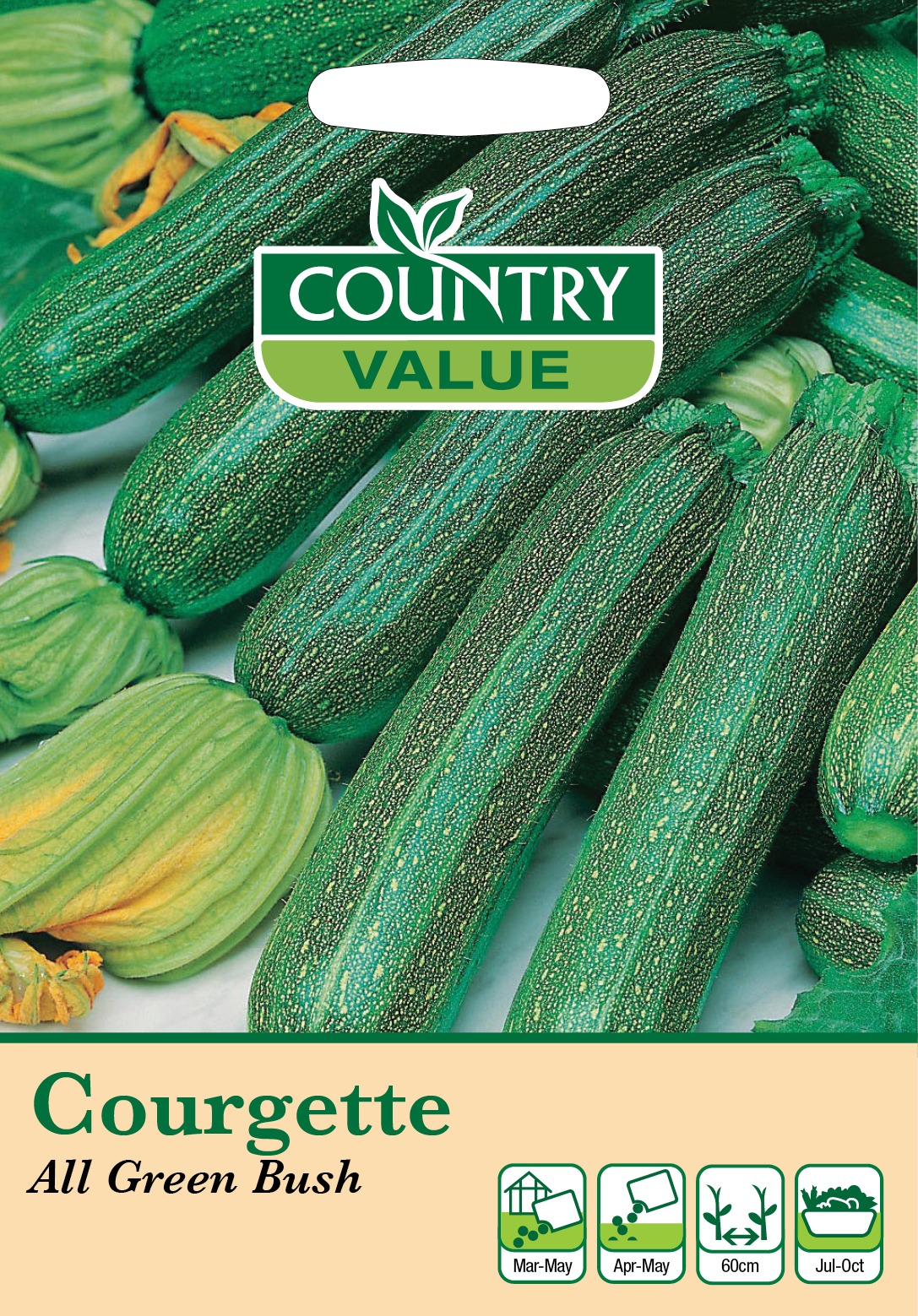 Courgette All Green Bush C V Seeds - BATA Ltd