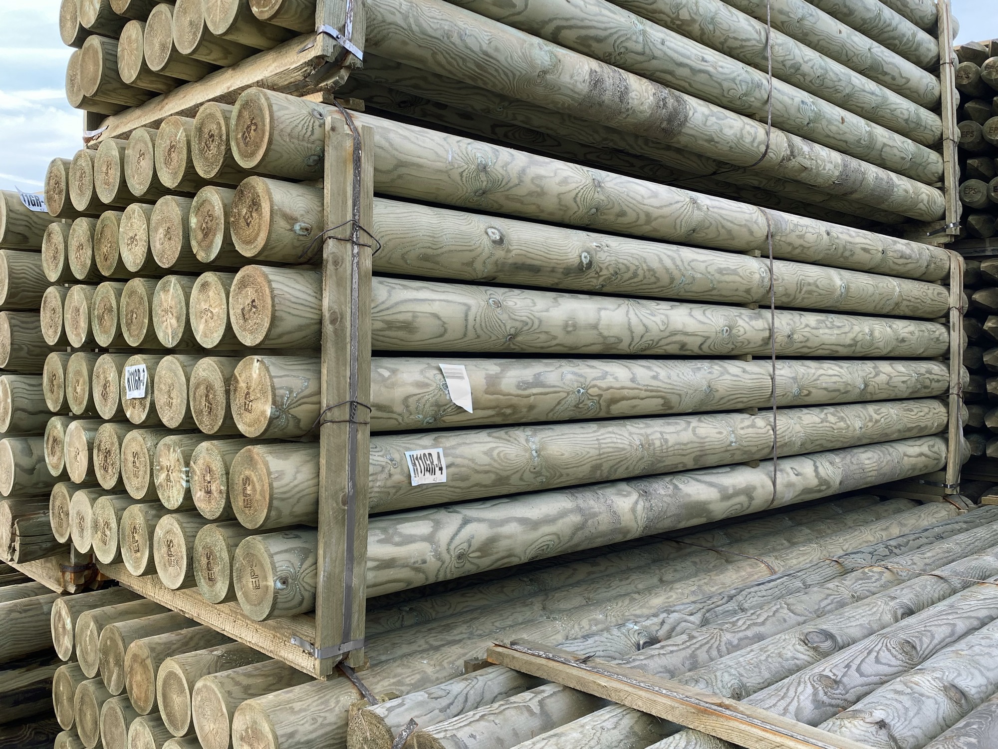 Treated Jump Pole - Machined Round Uc4 - 3.66m X 150mm - BATA Ltd