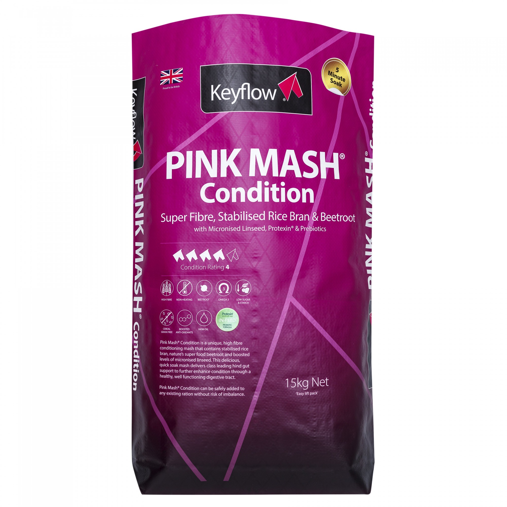 Keyflow Pink Mash Condition - 15kg - BATA Ltd