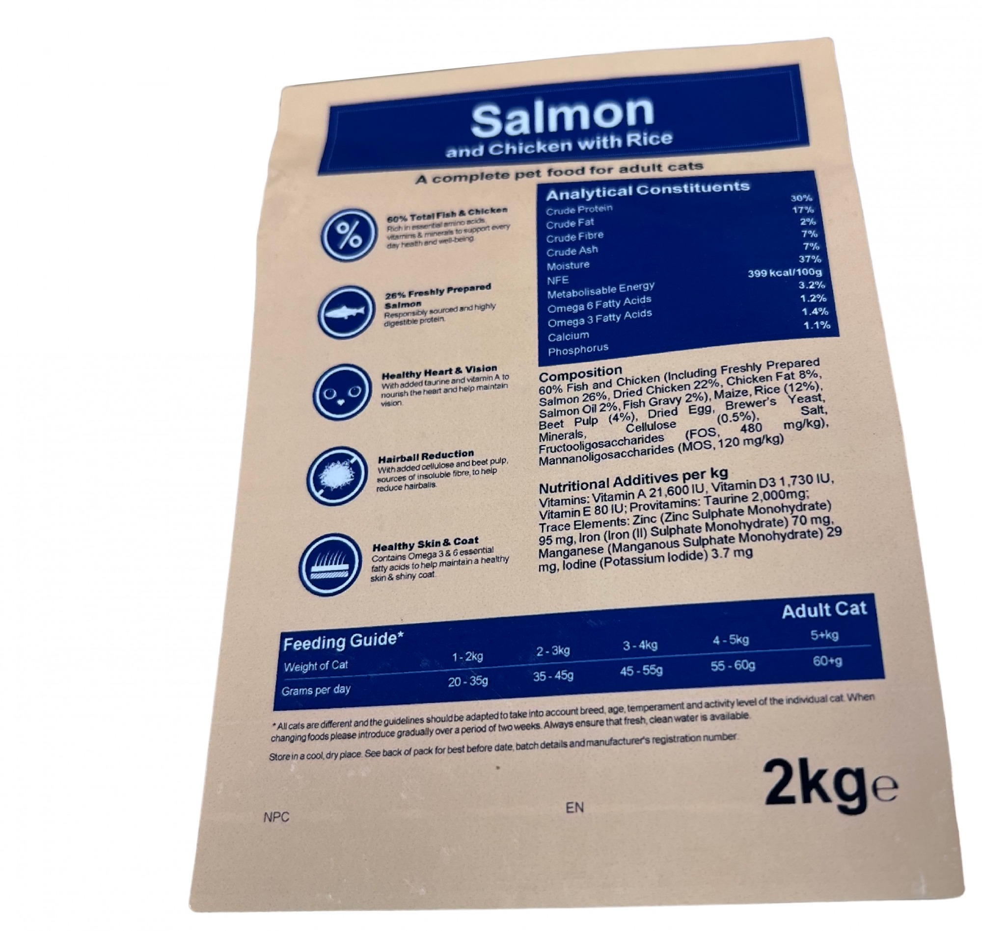 BATA Super Premium Adult Cat Salmon & Chicken - 2kg - BATA Ltd