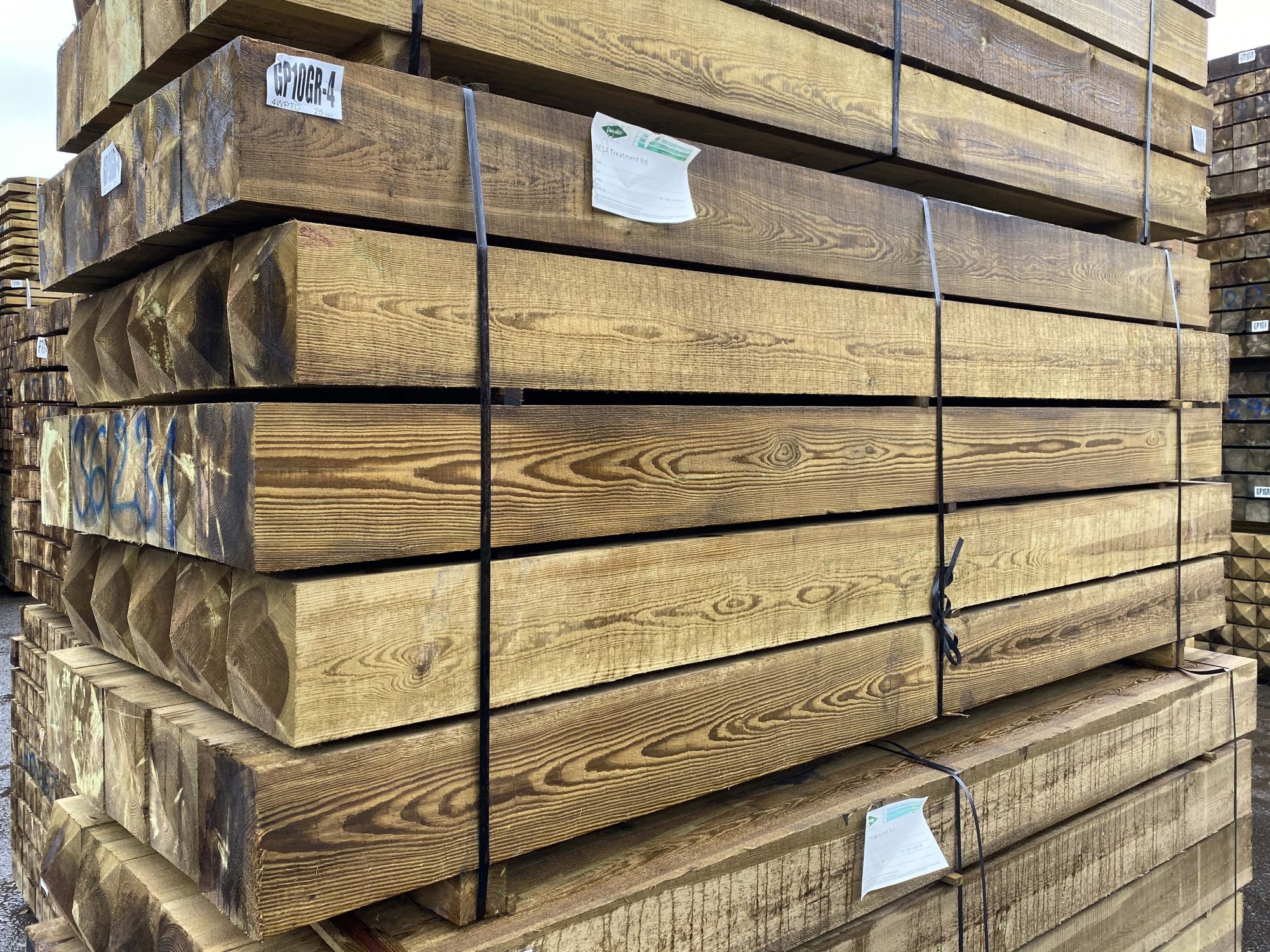 Treated Timber UC4 - 3m x 200mm x 200mm - BATA Ltd