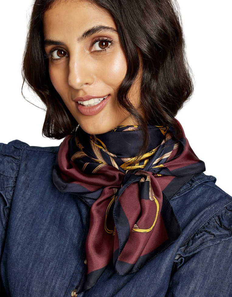 Joules Bloomfield Silk Square Scarf - BATA Ltd