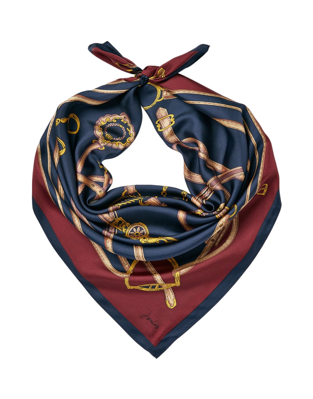 Joules Bloomfield Silk Square Scarf - BATA Ltd