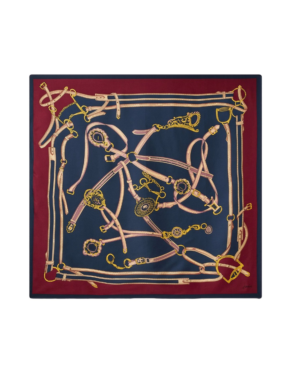 Joules Bloomfield Silk Square Scarf - BATA Ltd