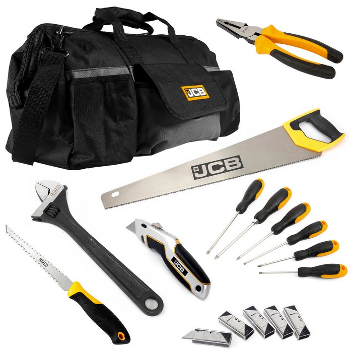 JCB Hand Tool Set in 20 Kit Bag | JCB-HTSET-COMP - BATA Ltd