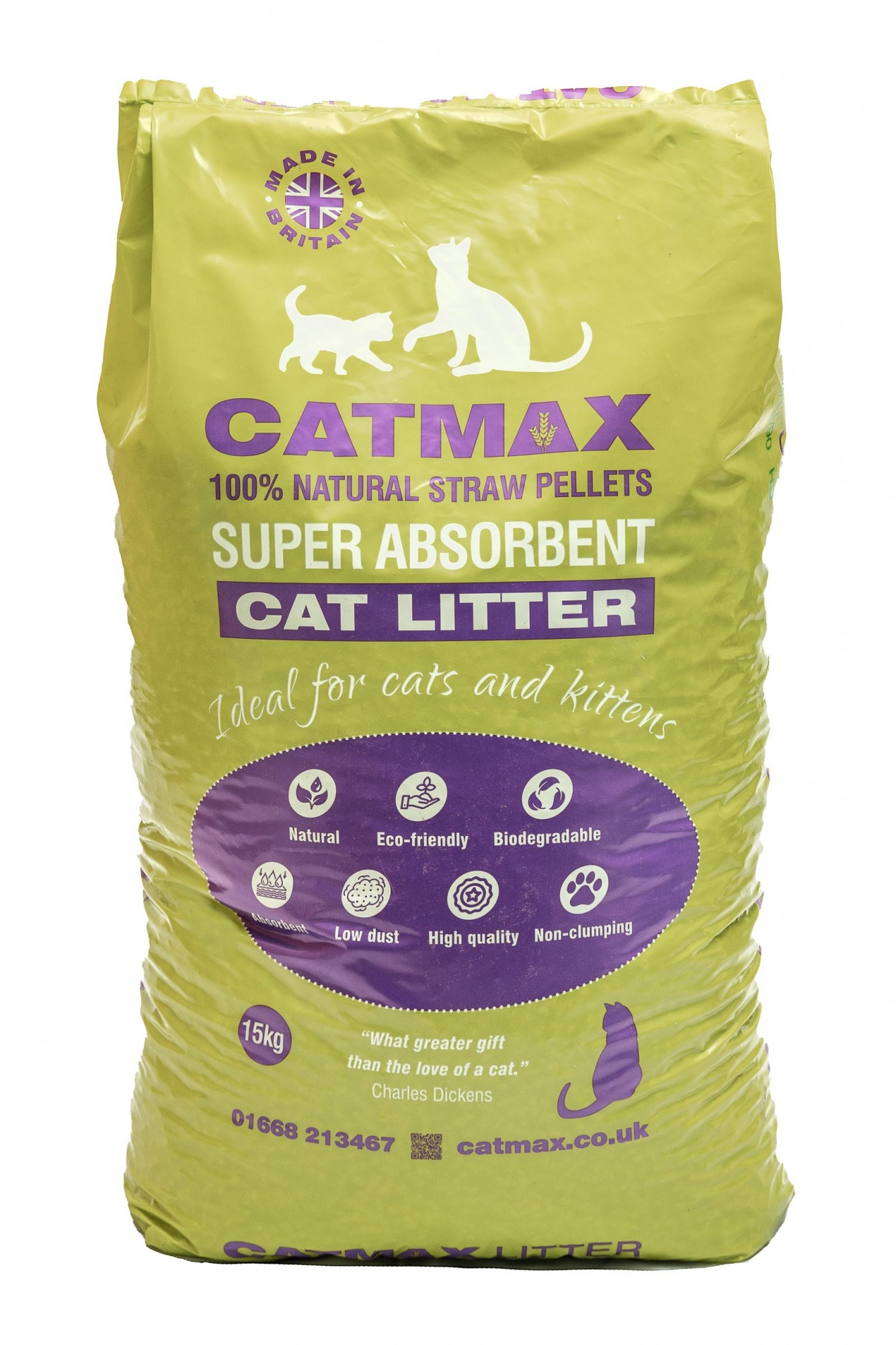 Bedmax Catmax Straw Pellet Cat Litter - 15kg - BATA Ltd