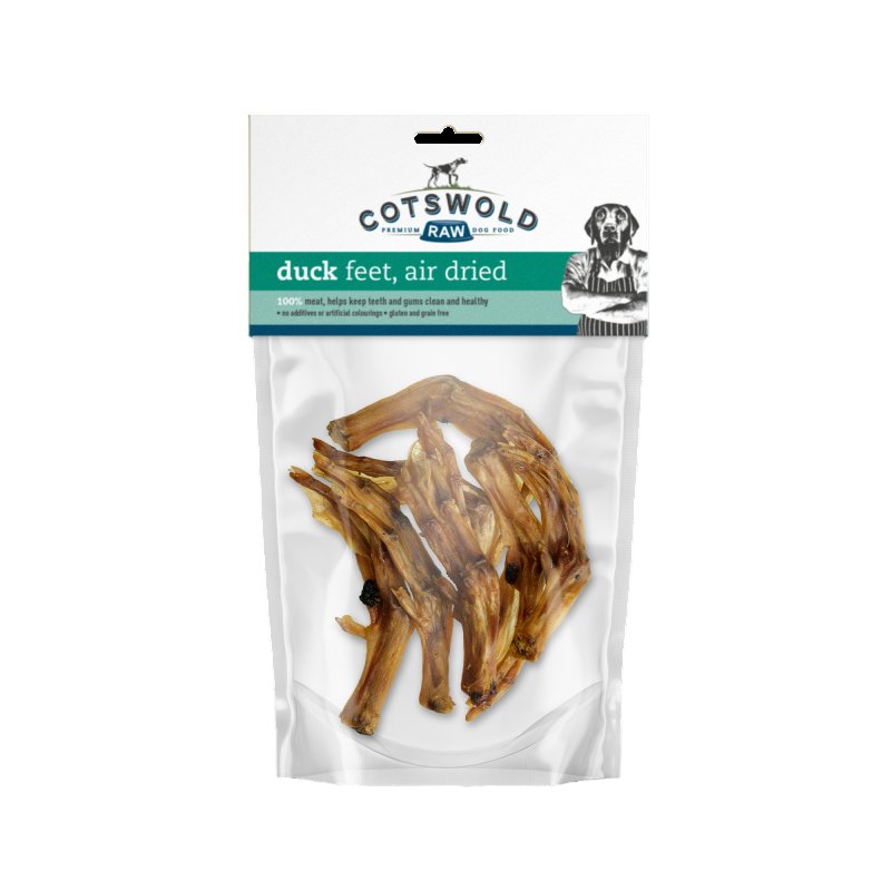 Cotswold Raw Natural Duck Feet - 100g - BATA Ltd