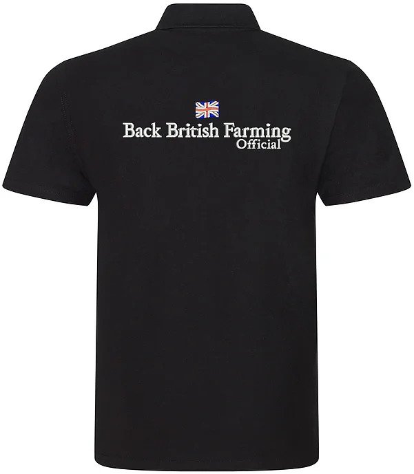 Back British Farming Men's Black Polo Top - BATA Ltd