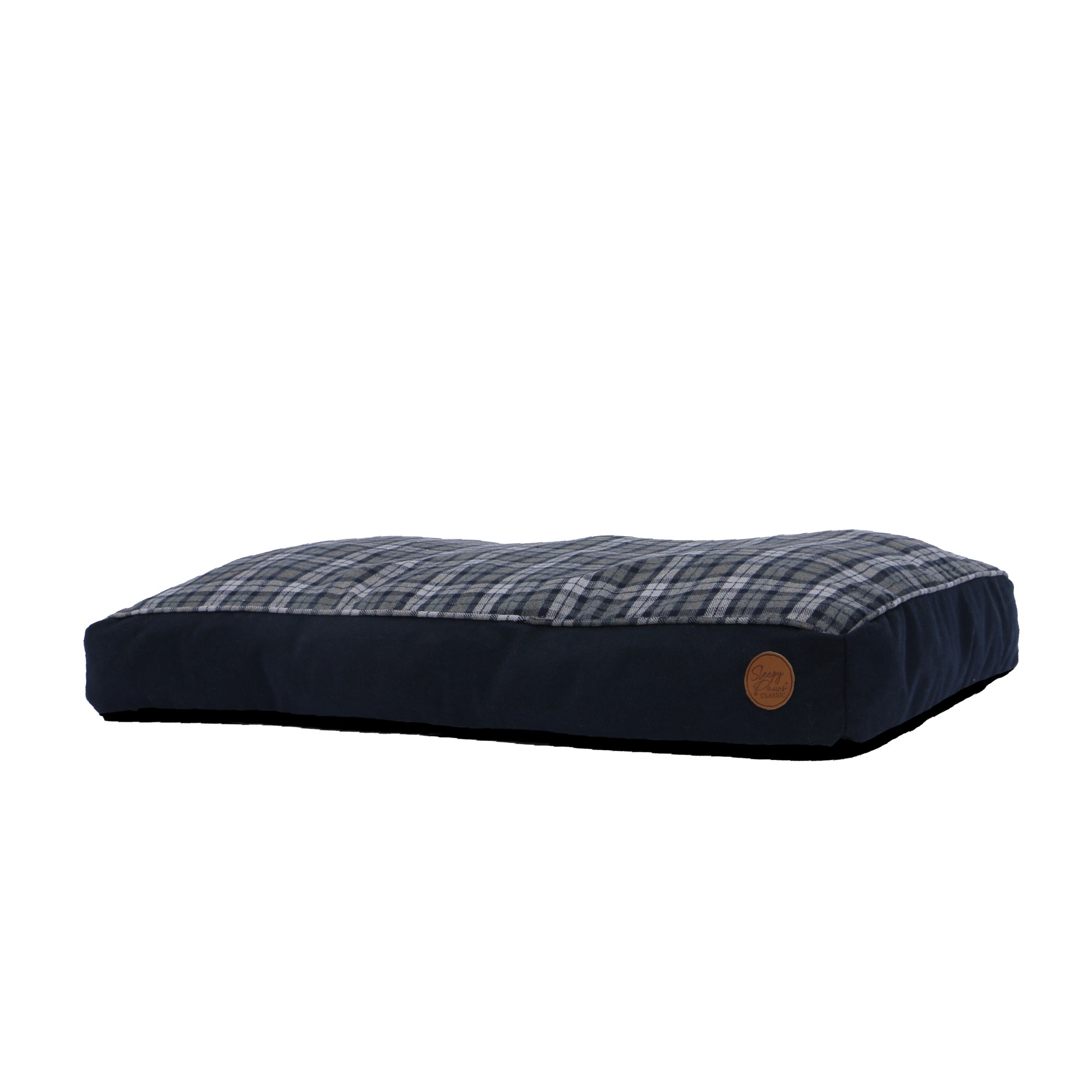 Ancol Blue and Grey Tartan Mattress - 75 x 60cm - BATA Ltd