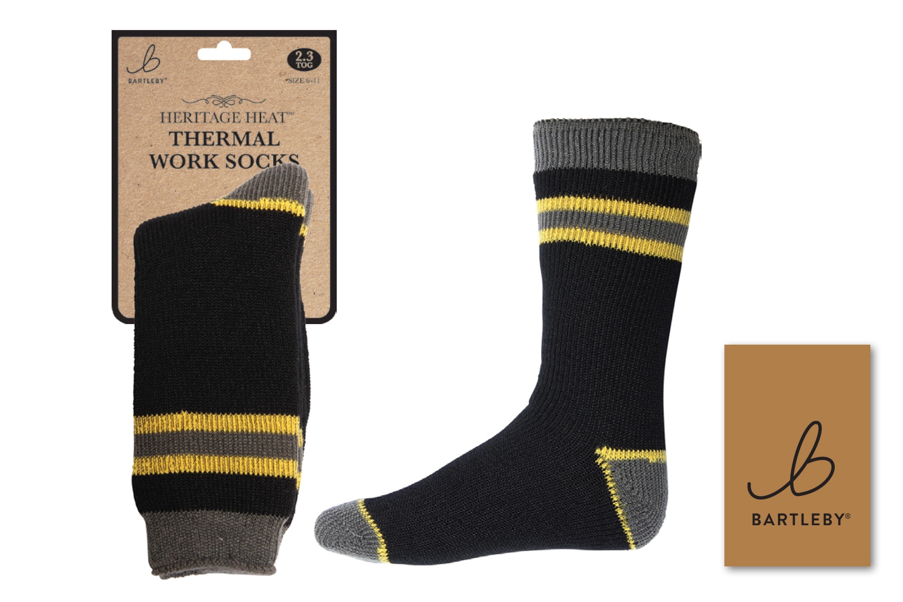 Bartleby Men's Heritage Heat Work Socks - BATA Ltd