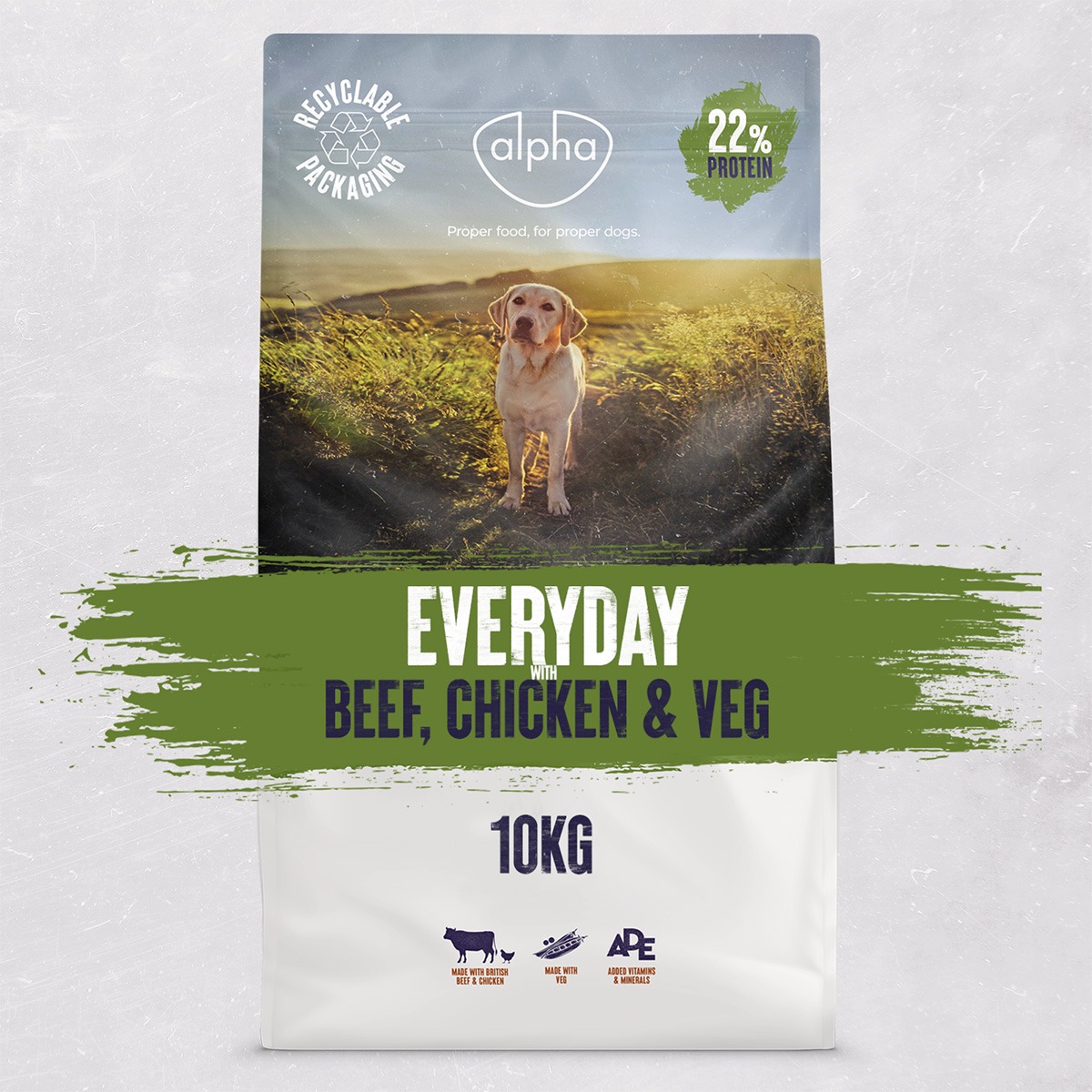 Alpha Adult Everyday Beef, Chicken & Veg - 10kg - BATA Ltd