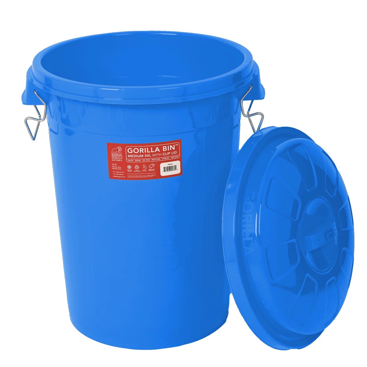 Red Gorilla Bin 50L Bin with Clip Lid - BATA Ltd