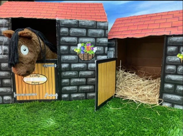 Crafty Ponies Diy Cardboard Stable - BATA Ltd
