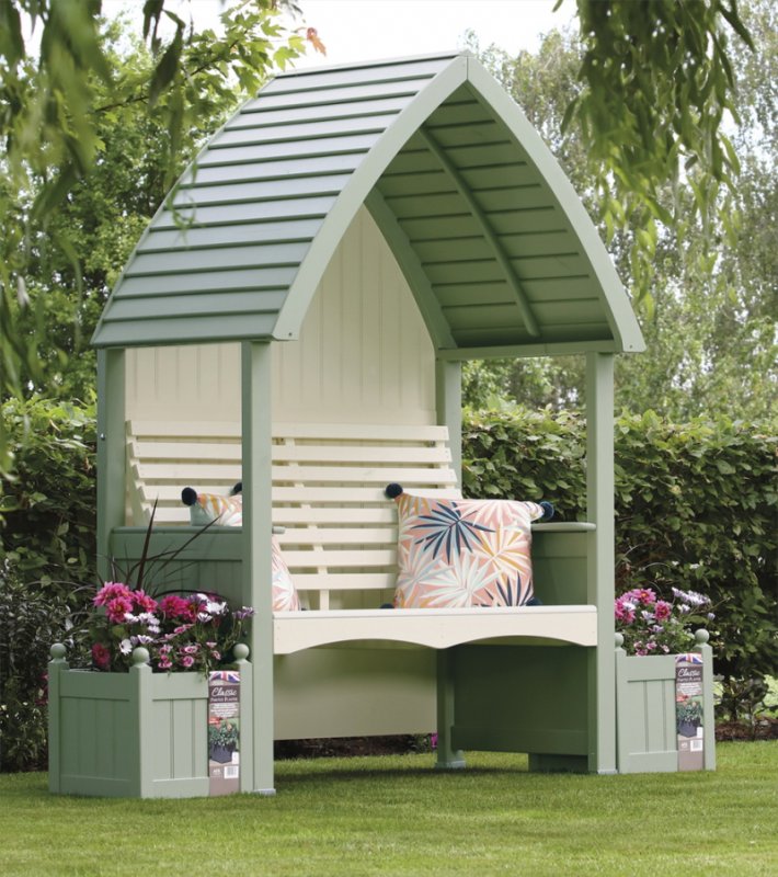 AFK Cottage Painted Arbour - BATA Ltd
